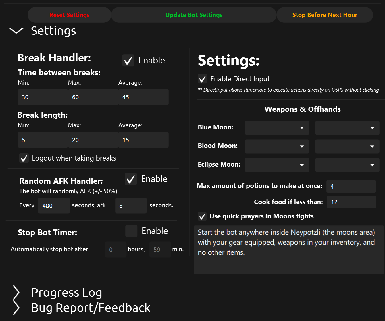 Cuppa Moons of Peril - Bot Store - RuneMate